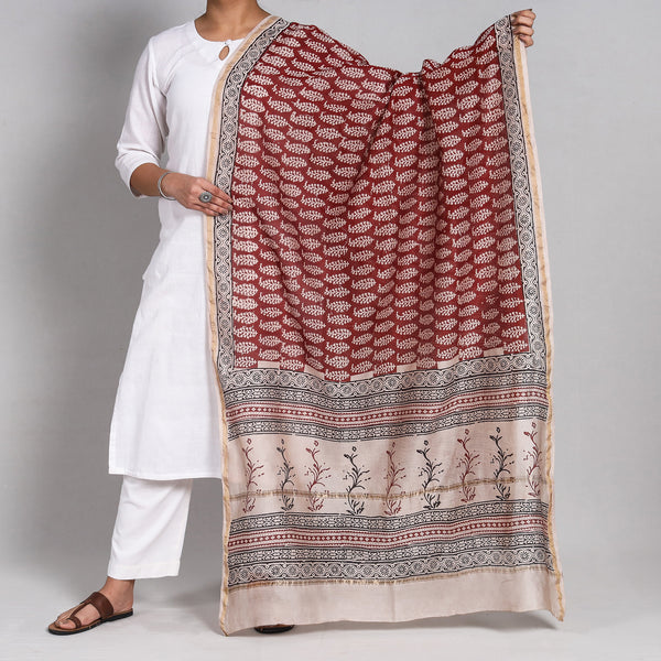 Bagh Prints Dupattas - Buy Bagh Print Dupatta Online in India - iTokri ...