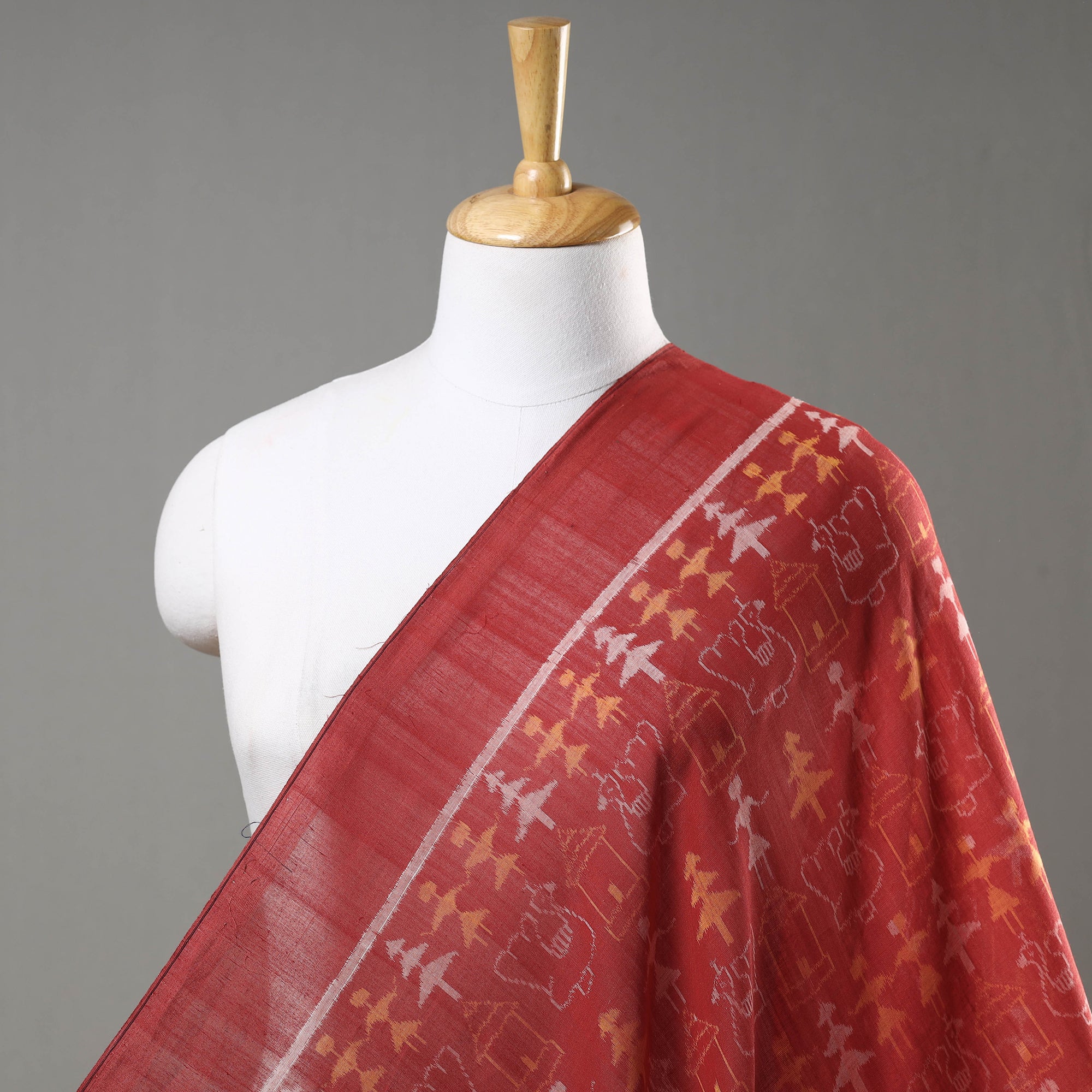 Buy Special Sambalpuri Odisha Double Ikat Padam Sakta Handloom Cotton ...