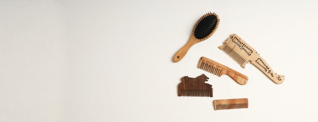 Wooden Comb - Buy Hand Carved Sheesham Combs online in India - iTokri ...