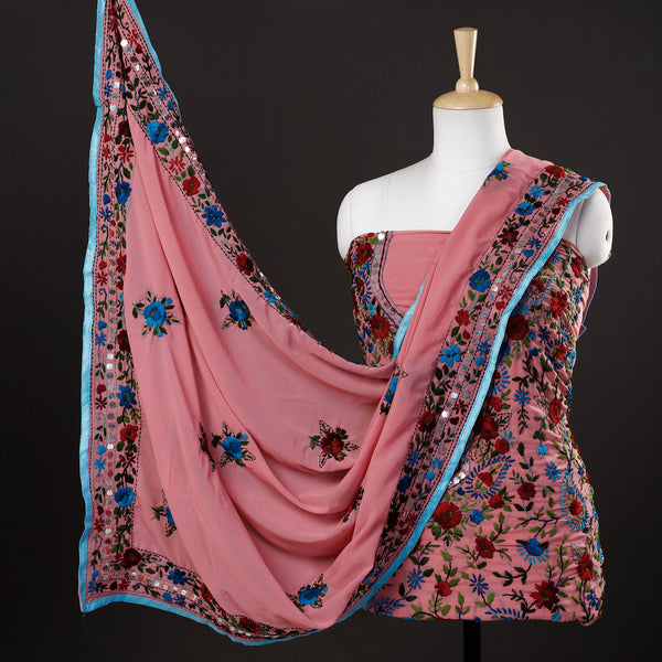 Pure Georgette Dress Materials - Buy Georgette Suit Material Online ...