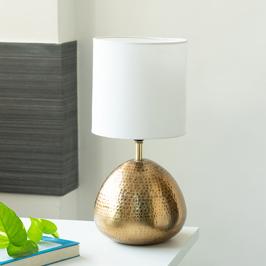 12 . 6 inches stacked geometry decorative wooden table lamp 12 . 6 ...