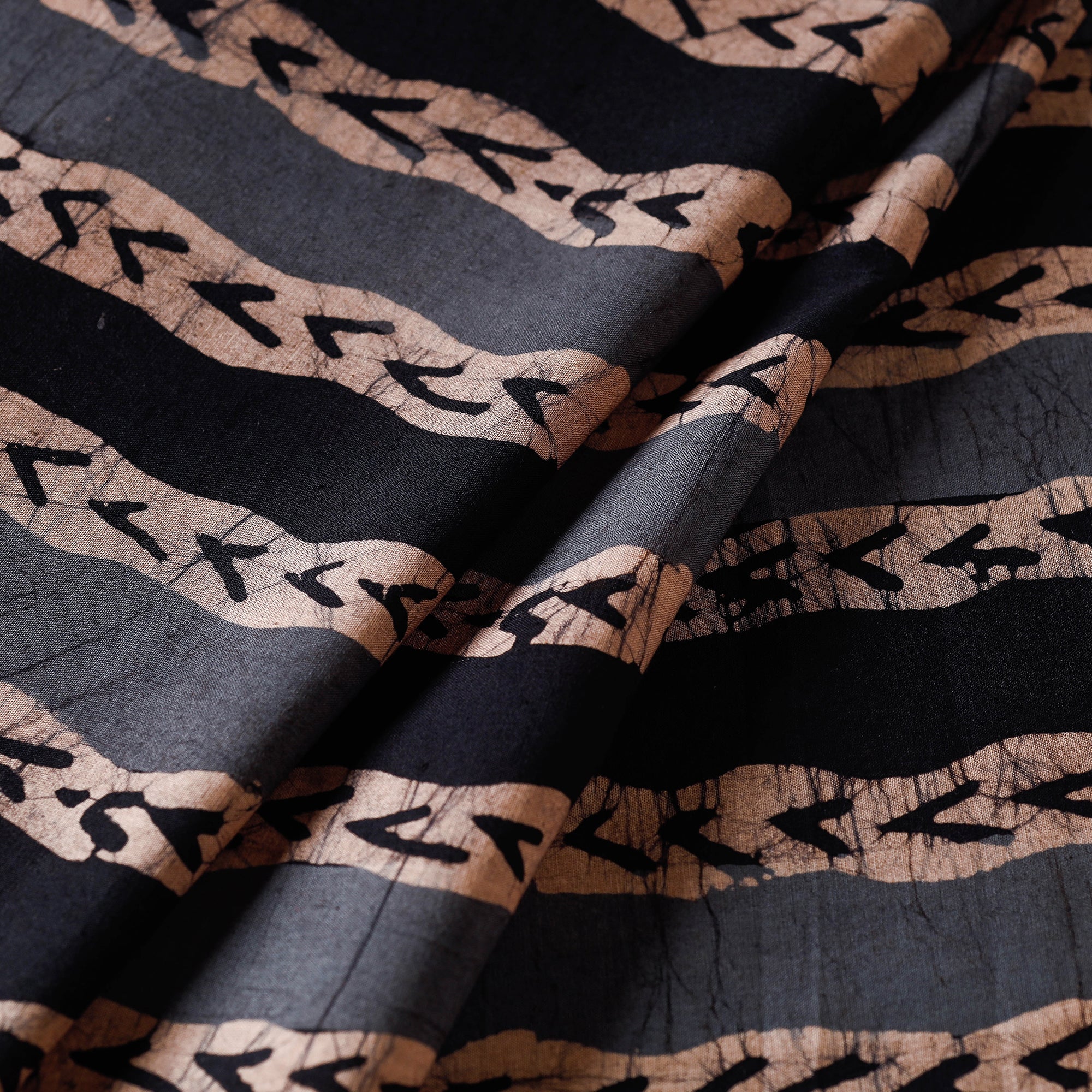 Blue - Hand Batik Printed Cotton Fabric | iTokri आई.टोकरी