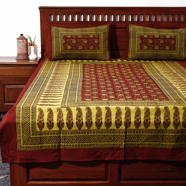 Bagh Print Bedcover - Buy Bagh Block Printed Bed Covers in India from ...
