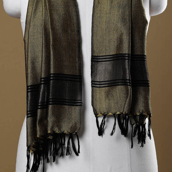 Kutch Bhujodi Weave Handloom Cotton Stole with Zari Border | iTokri आई ...