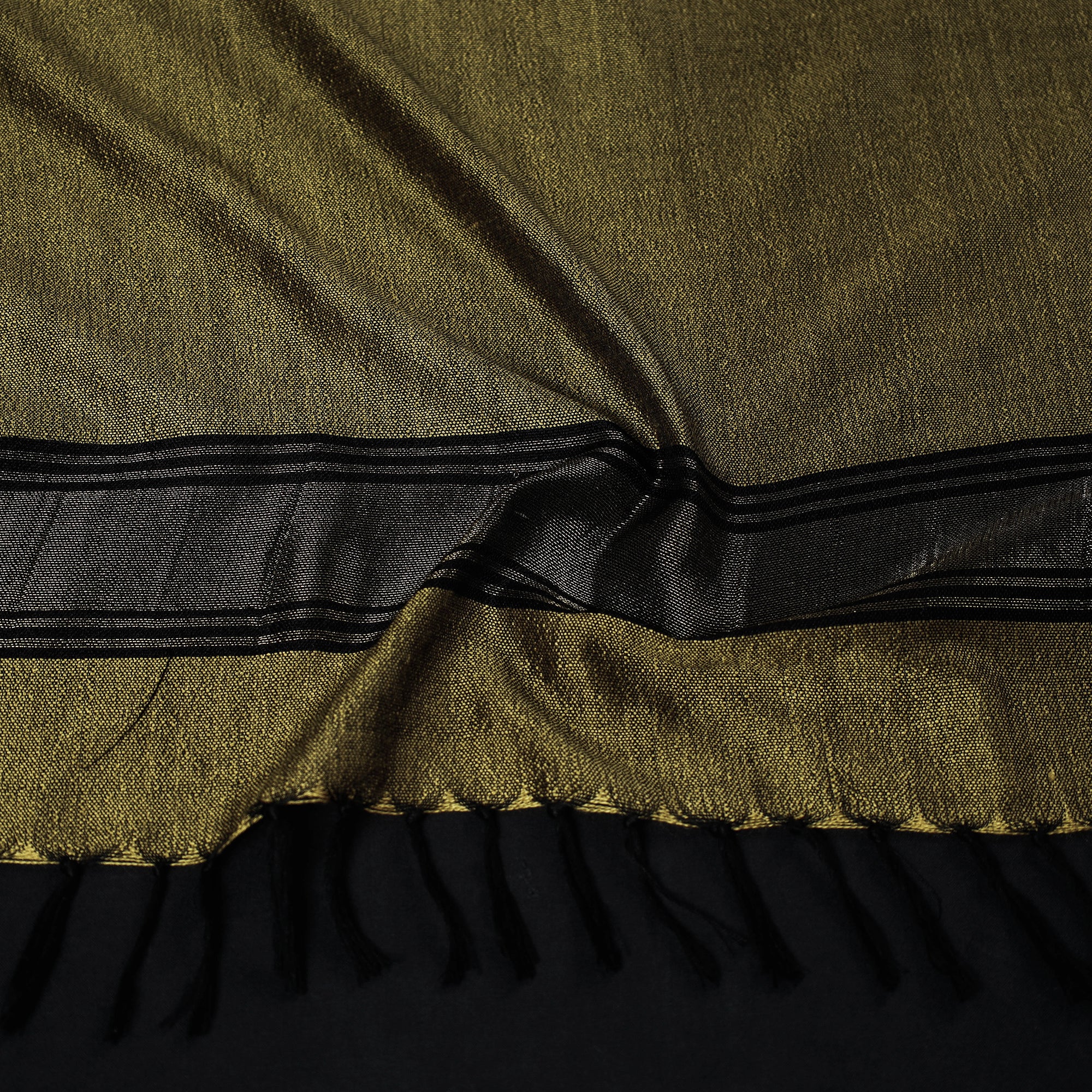 Kutch Bhujodi Weave Handloom Cotton Stole with Zari Border | iTokri आई ...