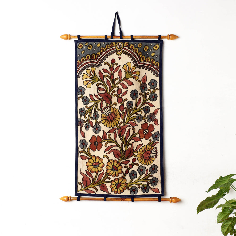 Buy Handpainted Kalamkari Wall Hanging Scroll Online at iTokri.com ...