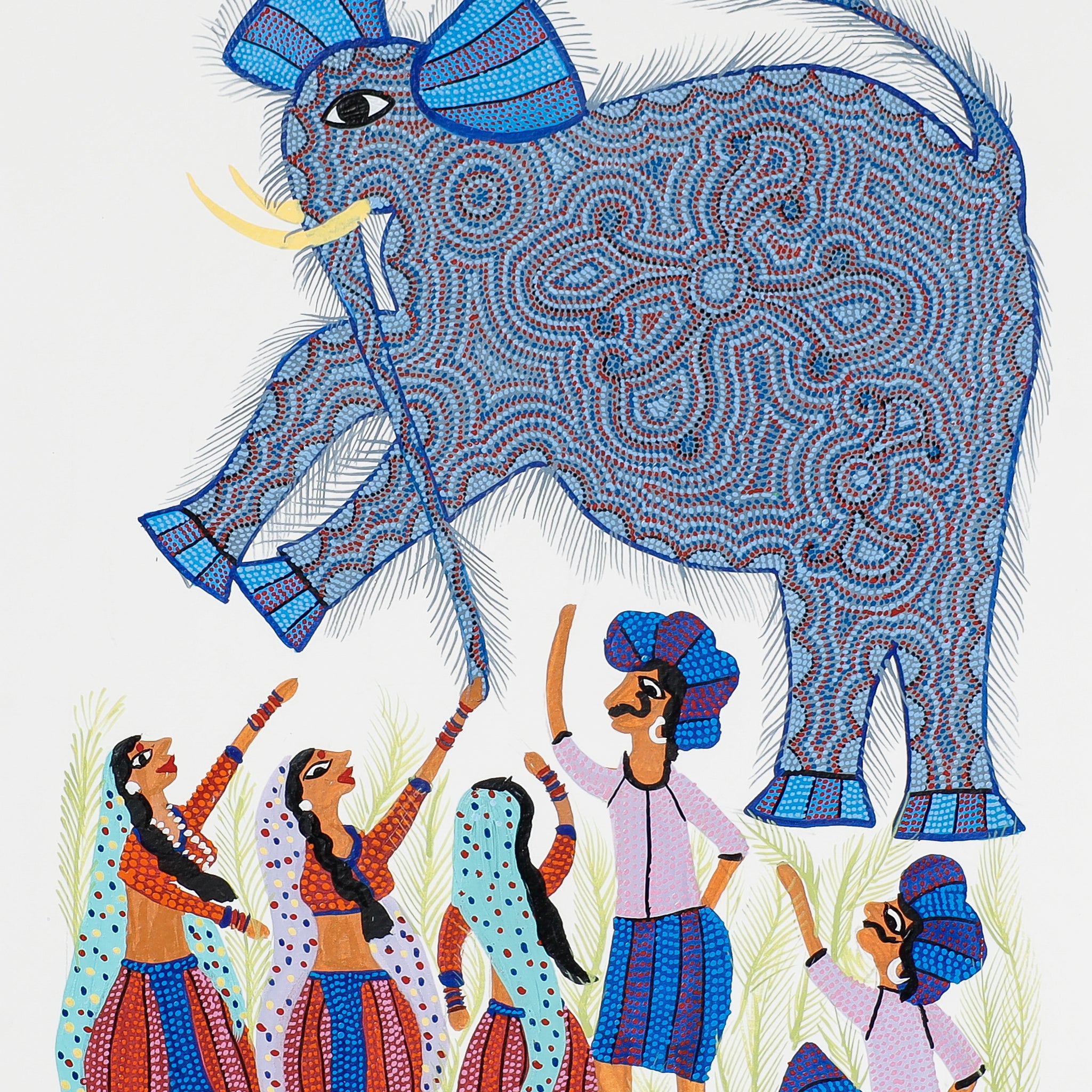Buy Handpainted Bhil Pithora Painting by Geeta Bariya at iTokri.com ...